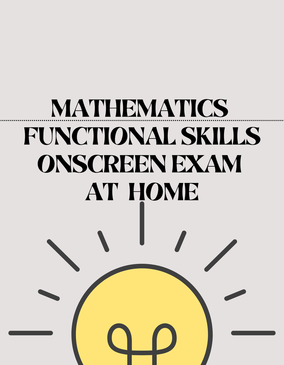 Mathematics Functional Skills Onscreen Exam - At Home. – EXAM CENTRE ...